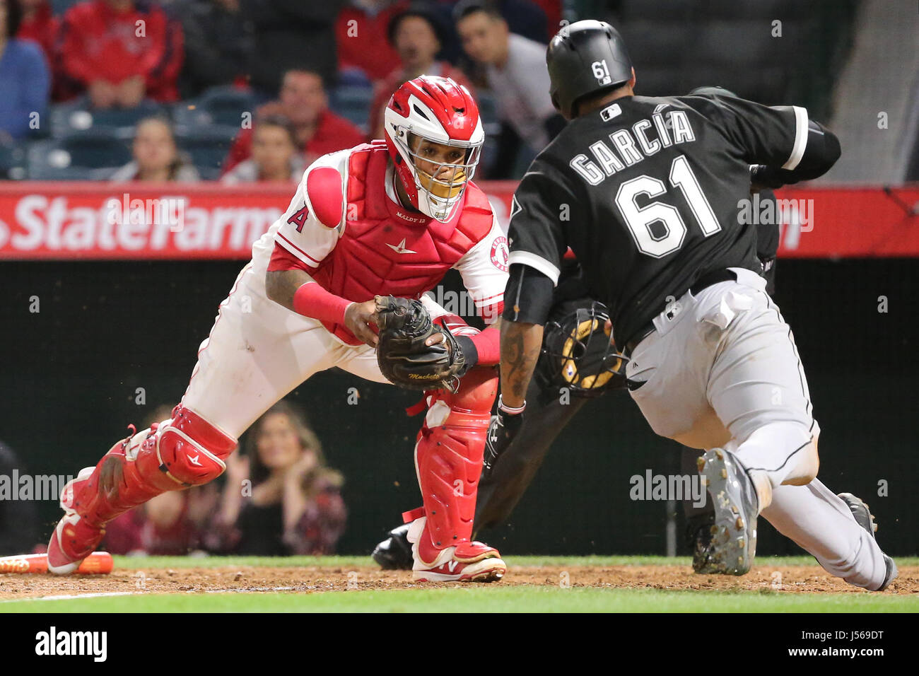 Los Angeles, USA. 16th May, 2017. Los Angeles Angels catcher Martin ...