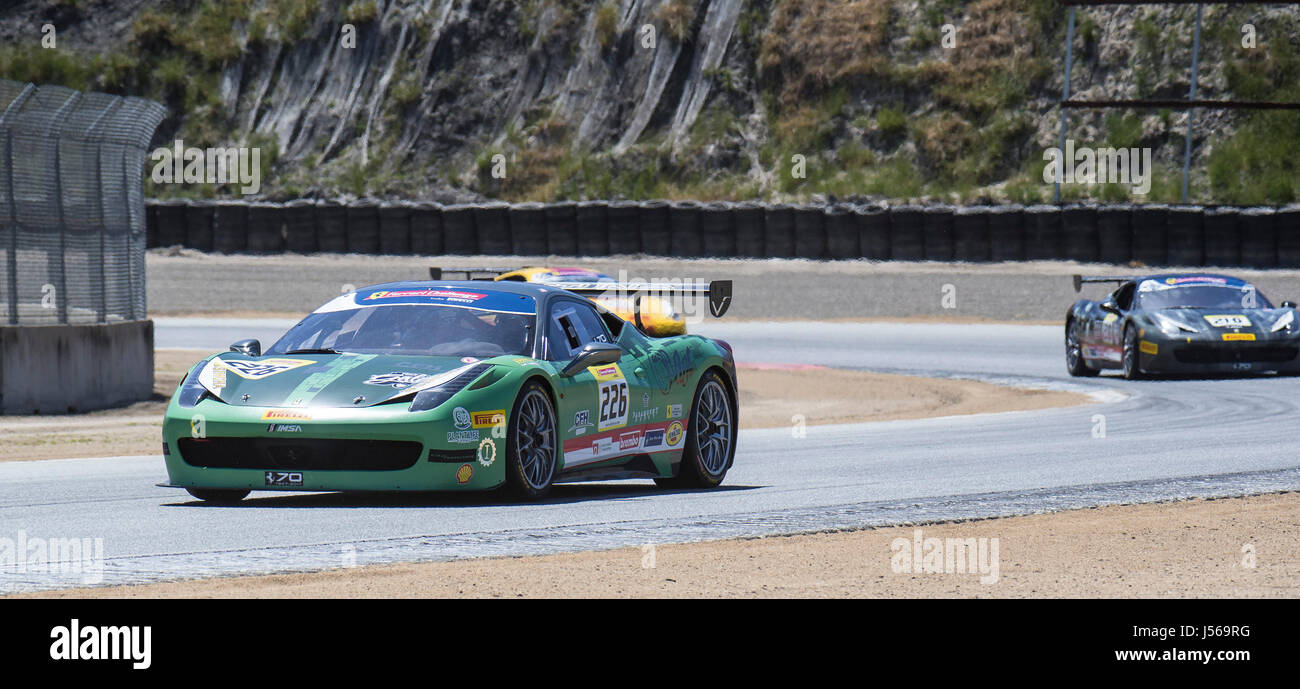Monterey, CA, USA. 13th May, 2017. A. # 226 Thomas Cabrerizo tries to ...