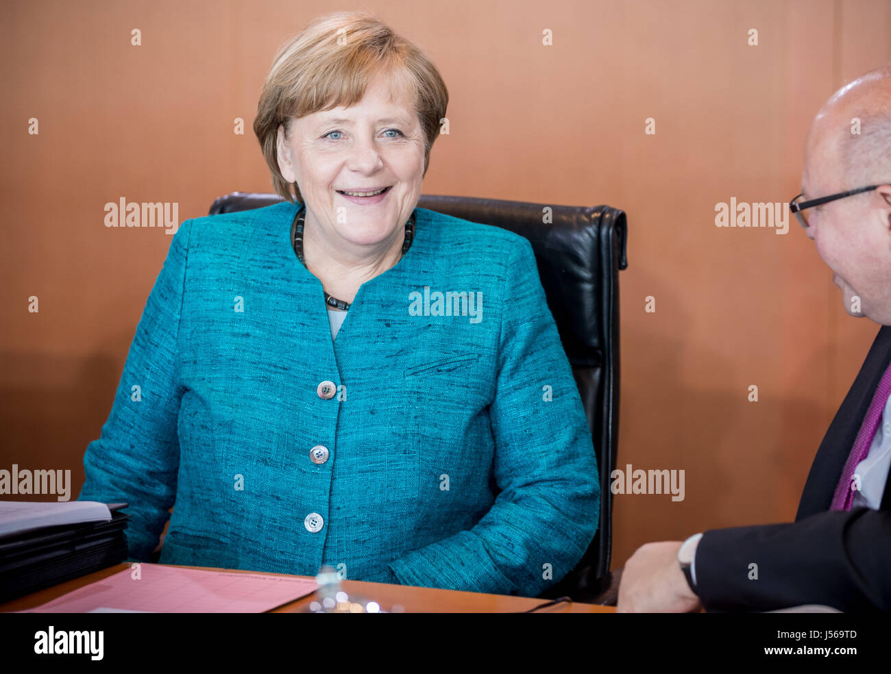 Berlin, Germany. 17th May, 2017. German chancellor Angela Merkel (CDU ...