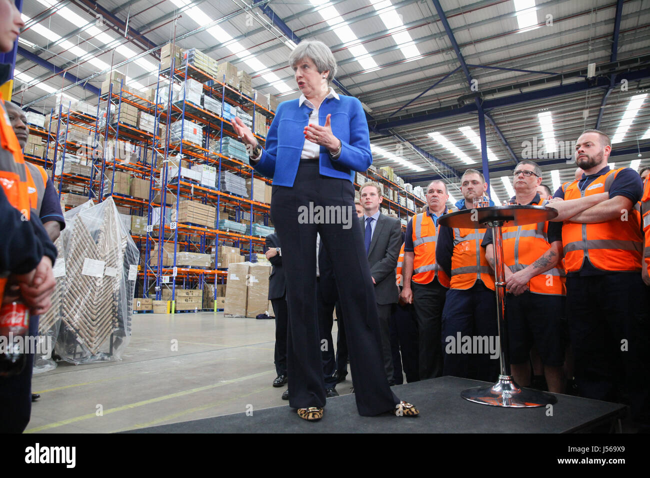 Stoke-on-Trent. West Midlands, UK. 16th May, 2017. British Prime ...