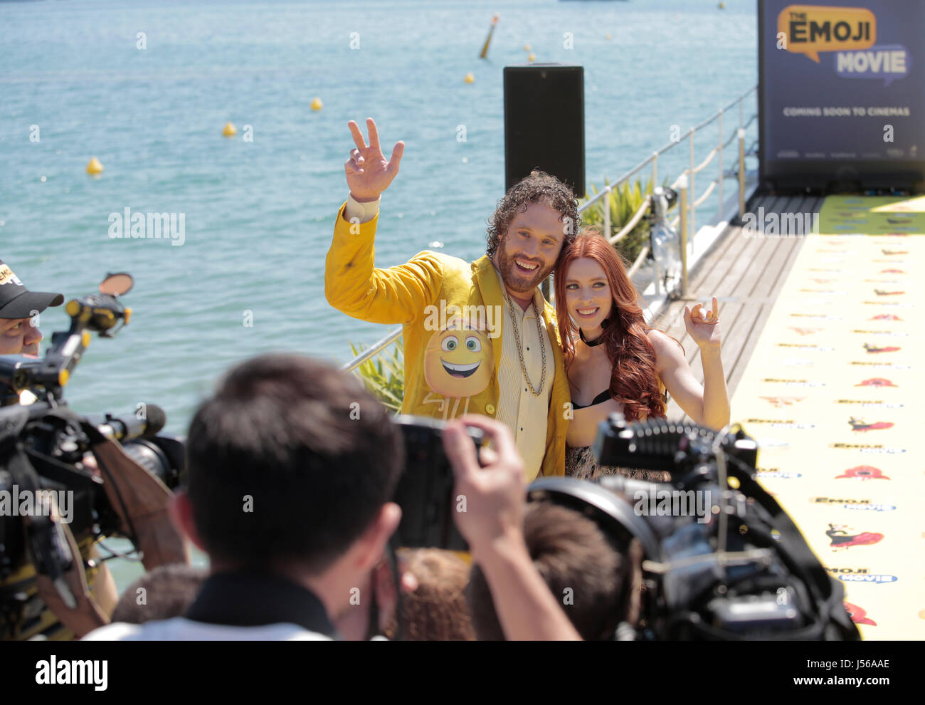 Cannes, France. 16th May, 2017. Kate Gorney, T.J. Miller actors at The ...