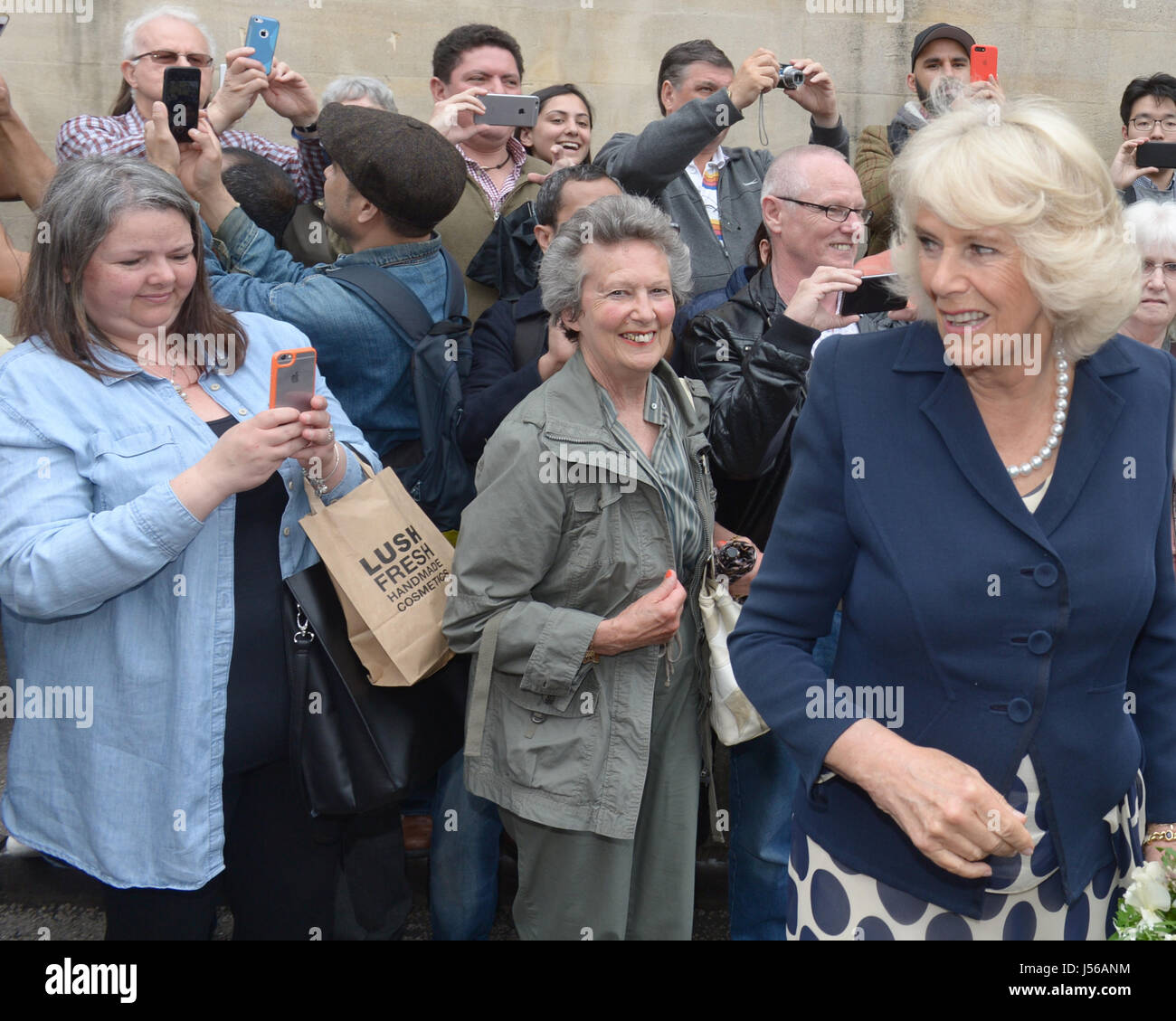 Camilla duchess cornwall arrives hi-res stock photography and images ...