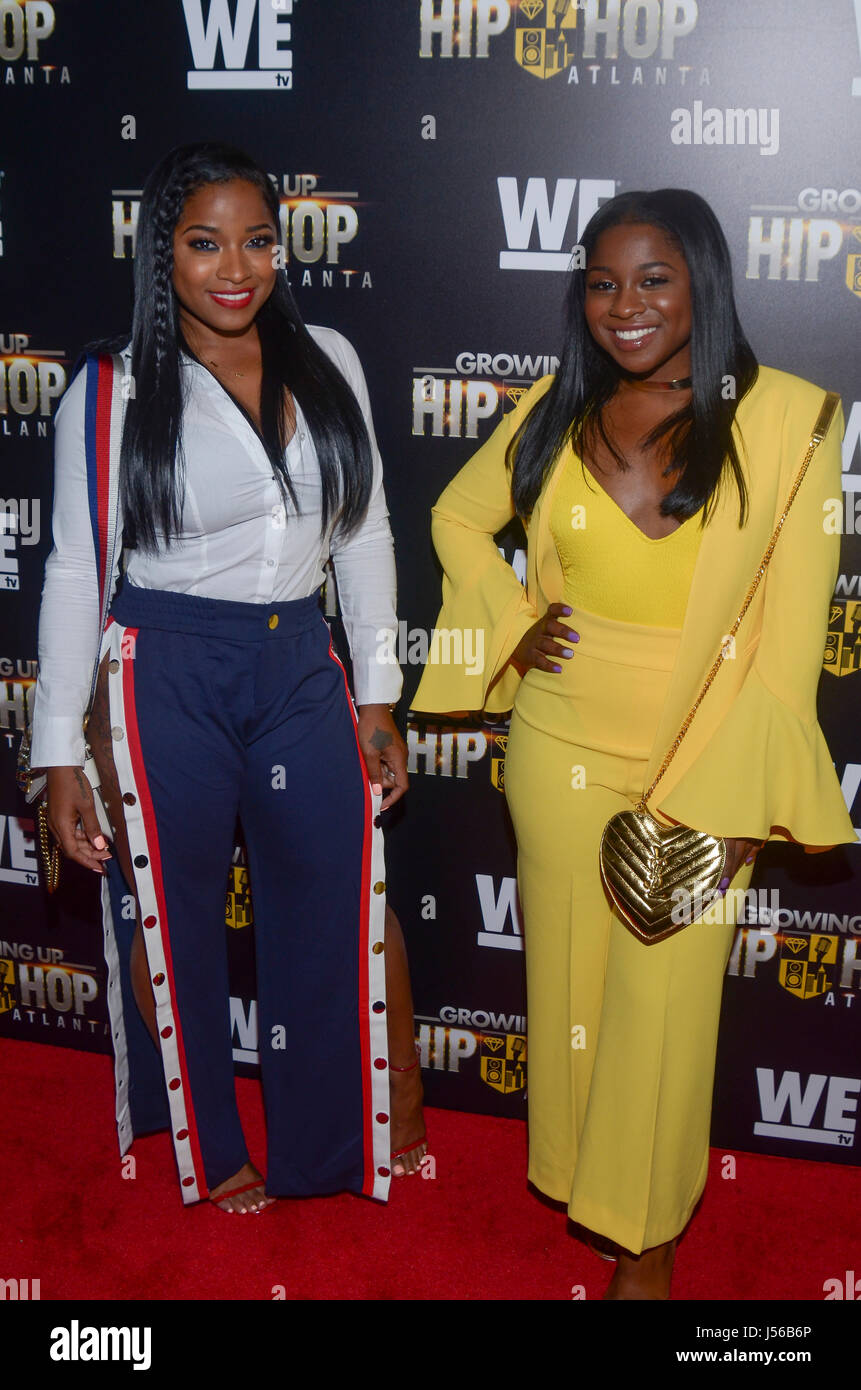 NEW YORK, NY - MAY 16: Antonia Wright and Reginae Carter attend the WE tv's Growing Up Hip Hop ...