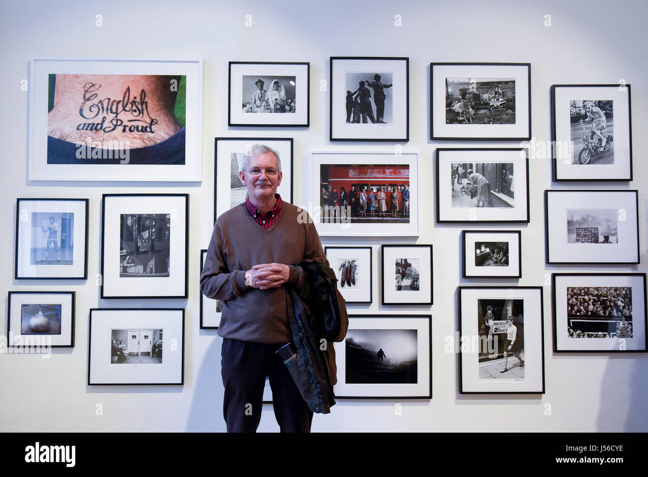 London, UK. 17 May 2017. Magnum photographer, Martin Parr, stands in ...
