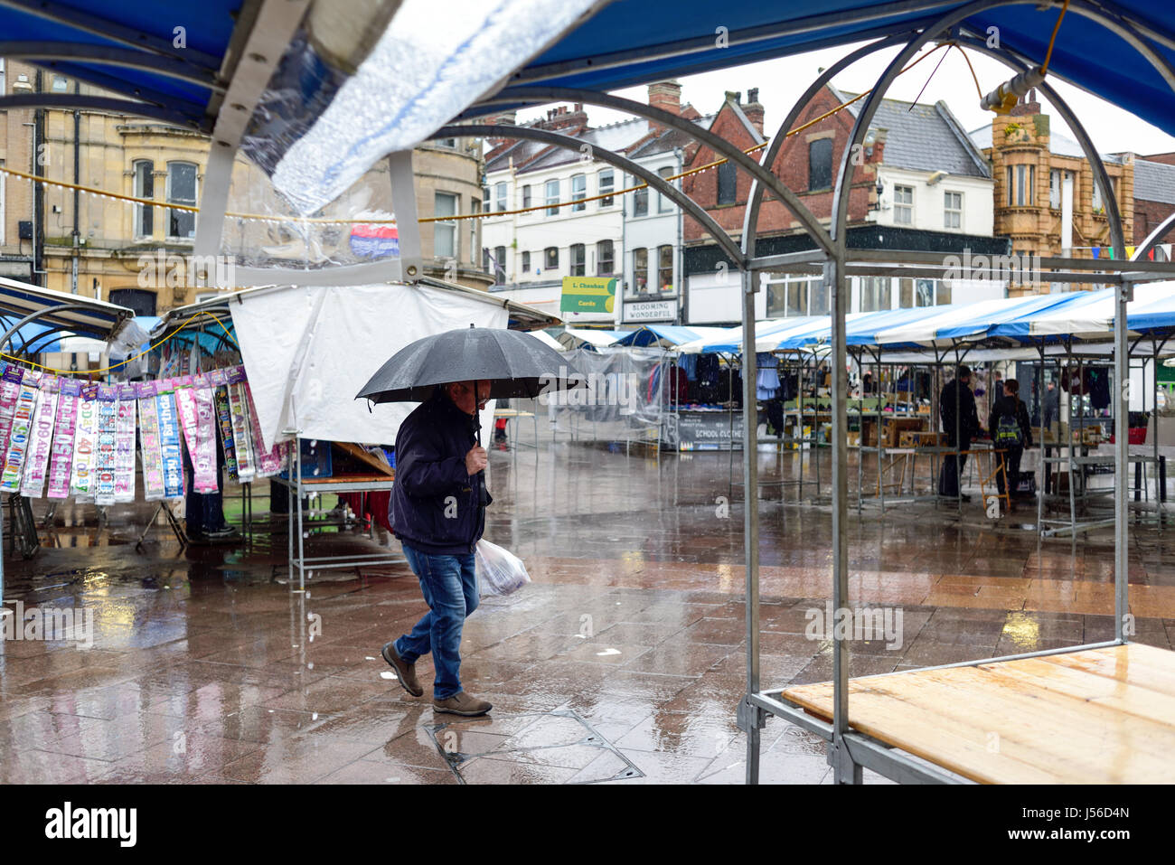 Mansfield market place in nottinghamshire uk hi-res stock photography and images - Alamy