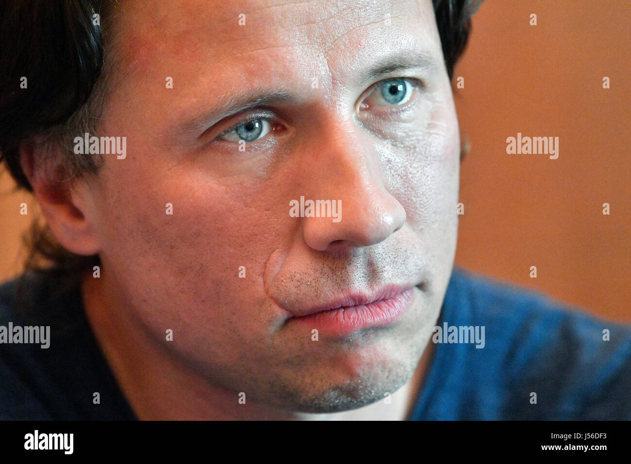 Estonian conductor Kristjan Jarvi speaks during press conference within ...