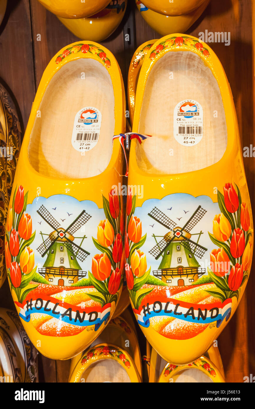 Europe, Netherlands, Amsterdam, Souvenir Shop Display of Colourful ...