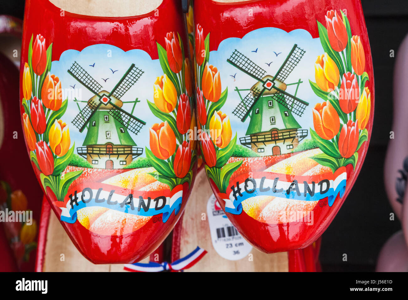 Europe, Netherlands, Amsterdam, Souvenir Shop Display of Colourful ...
