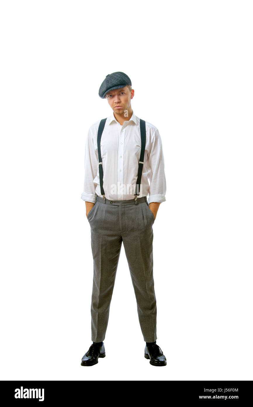 Man wearing vintage clothing Cut Out Stock Images & Pictures - Alamy