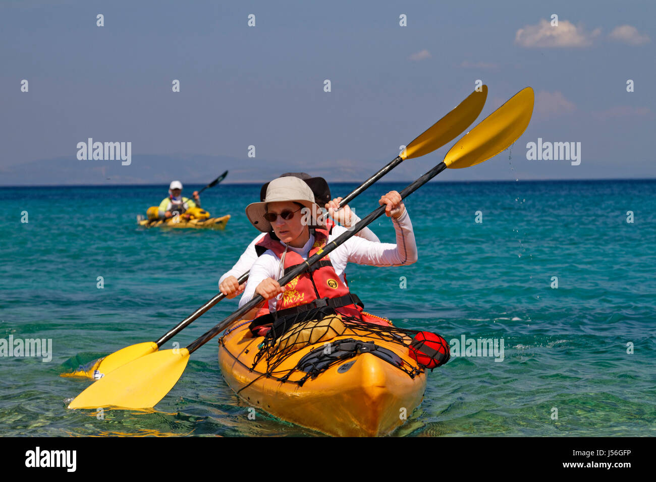 sea kayak in Croatia Stock Photo - Alamy
