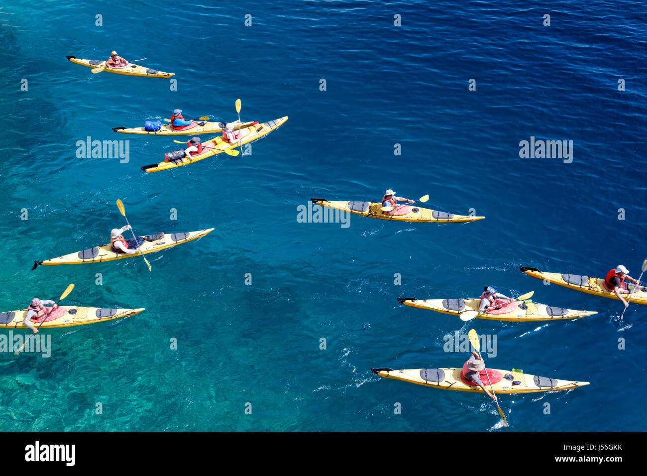 sea kayak in Croatia Stock Photo - Alamy
