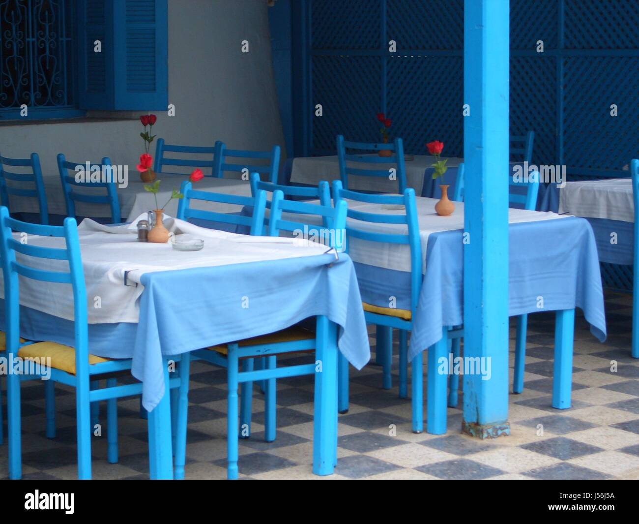 restaurants in djerba Stock Photo - Alamy