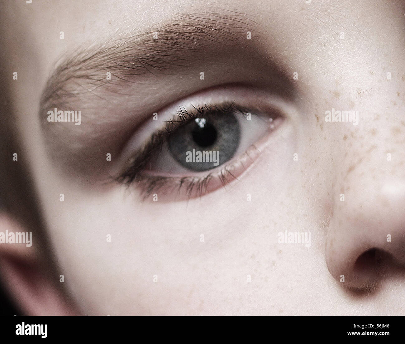 earnest meditative sad eye organ look glancing see view looking peeking ...