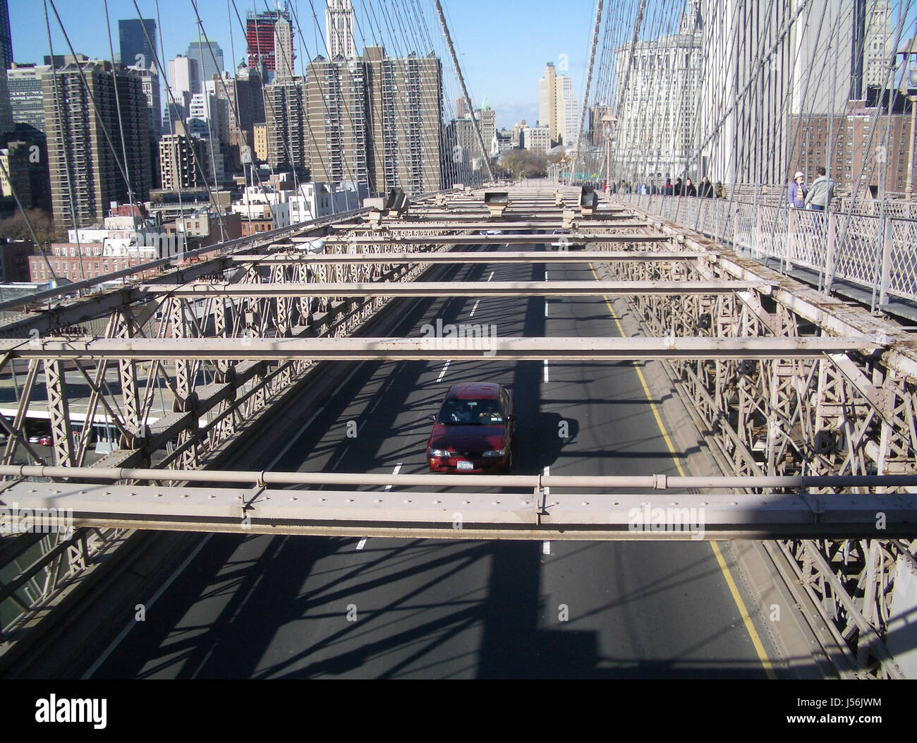 traffic transportation bridge processor bridge usa skyline brooklyn new ...