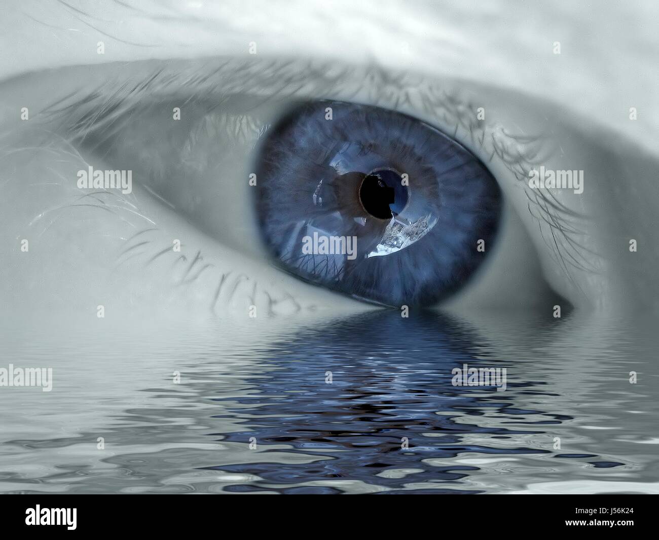 blue feeling emotions eye organ alienation loneliness mourning sorrow ...