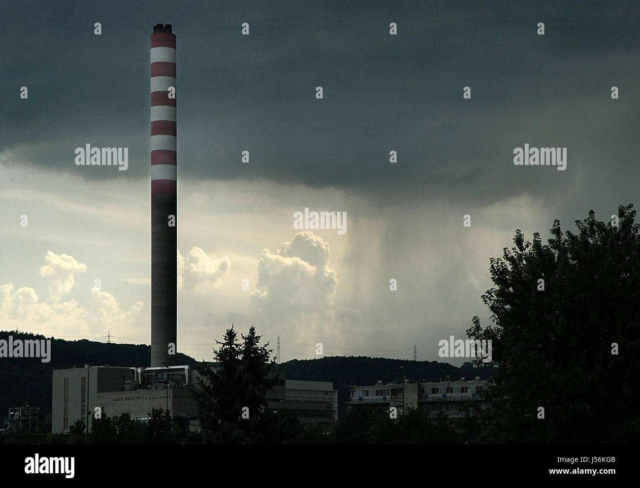 industry thunderstorm thundreous frowningly menacing scenery ...