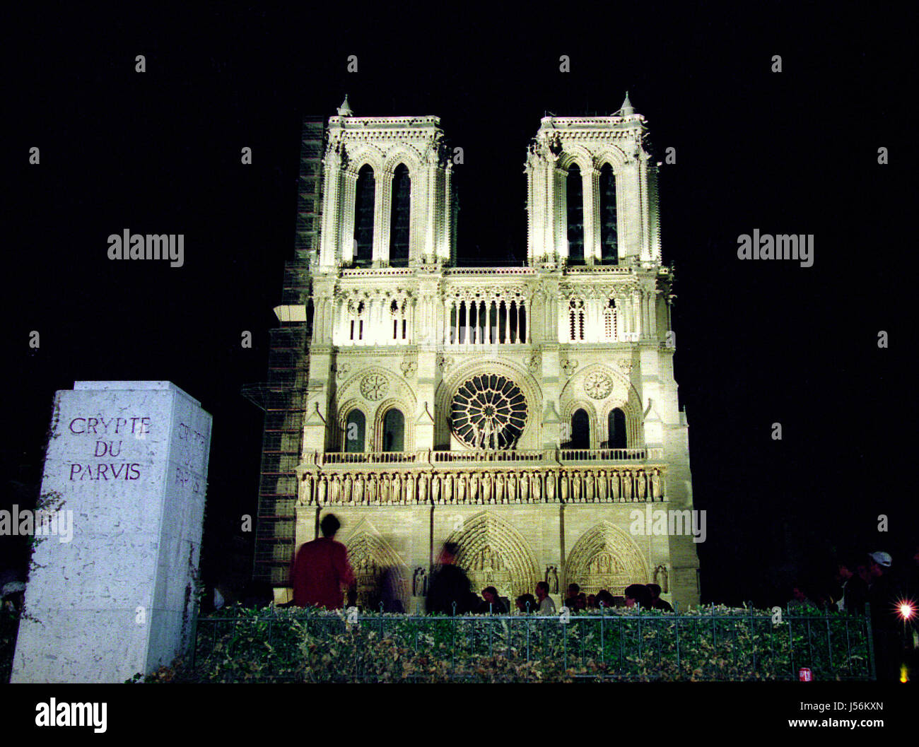 church at night night nighttime night photograph cathedral paris france ...