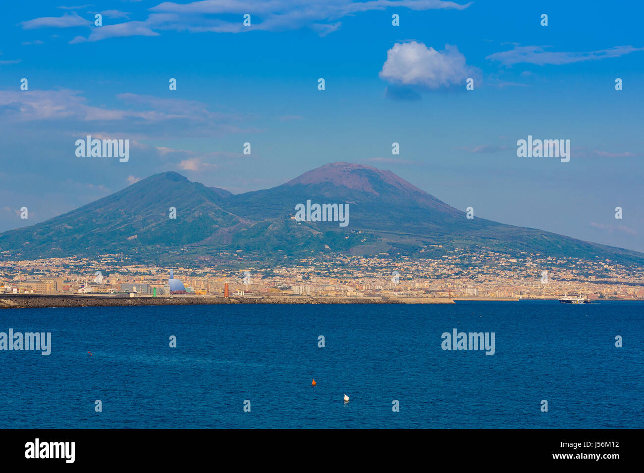 mount vesuvius on a sunny day in naples Stock Photo - Alamy