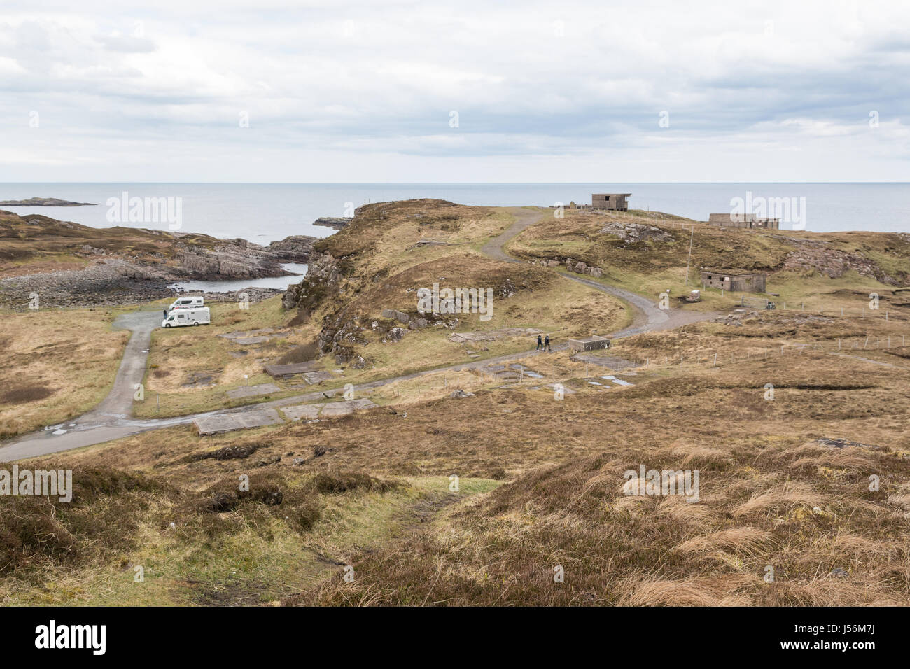 Cove Battery WWII WW2 lookouts at Rubha Nan Sasan, Loch Ewe, Wester ...