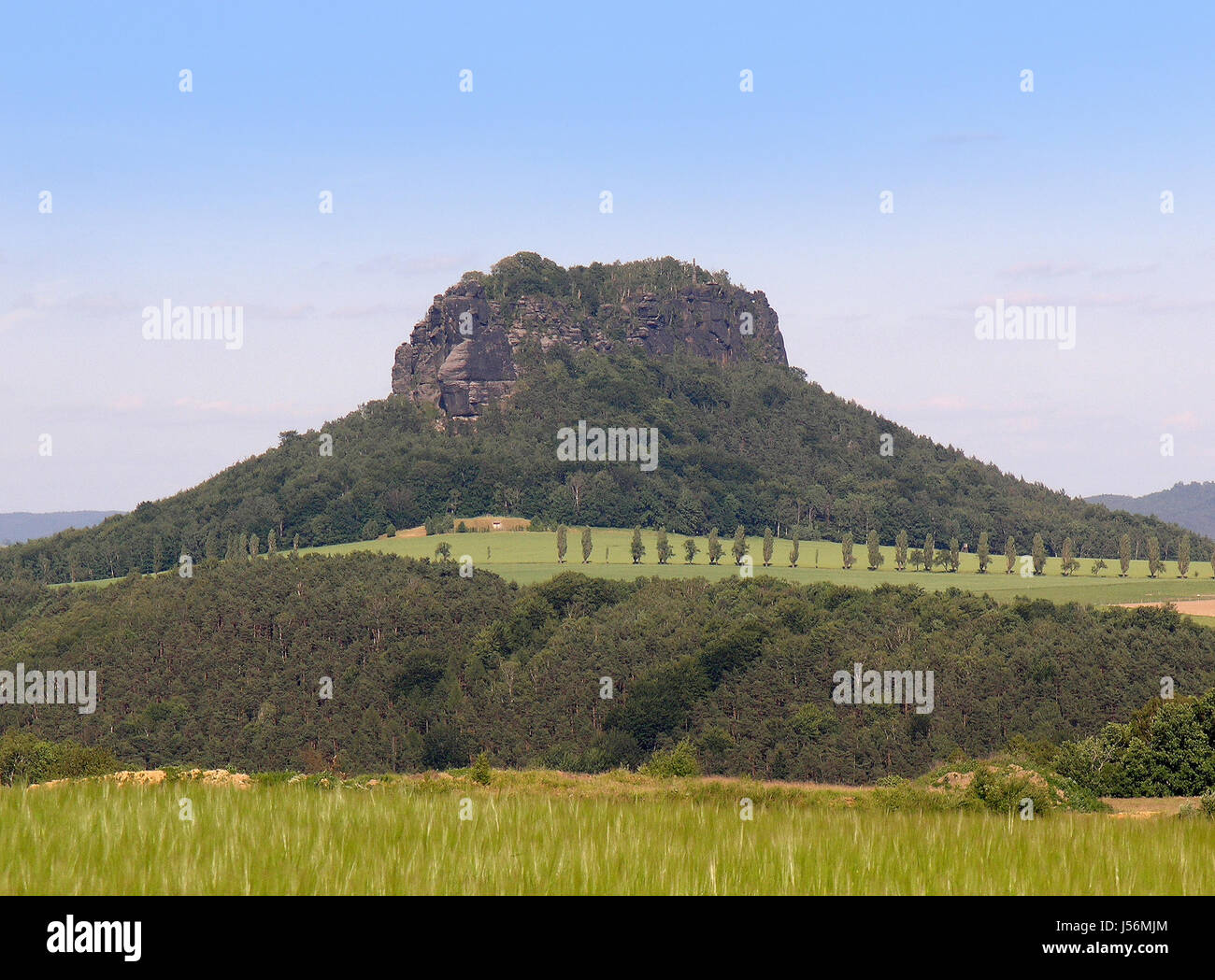 hike go hiking ramble rock saxony East Germany rise climb climbing ...