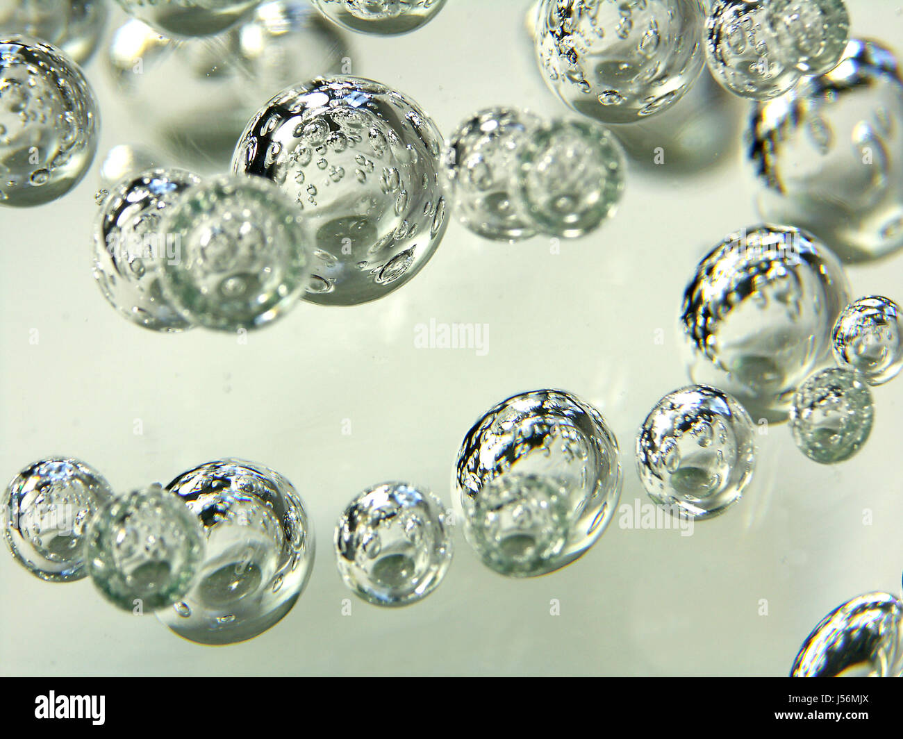 bubbles trapped in glass iv Stock Photo - Alamy