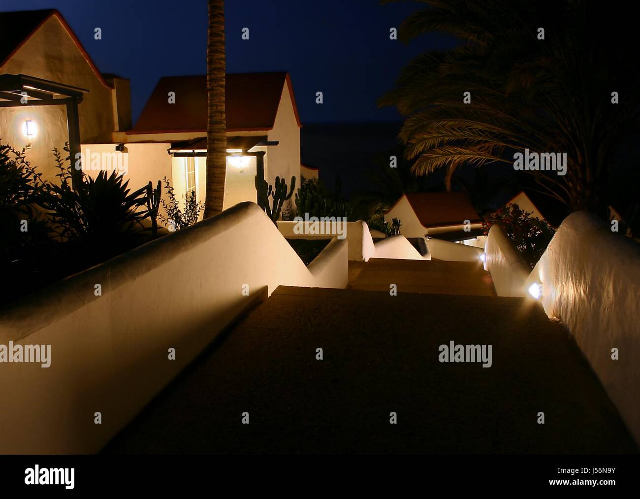 blue stairs holiday vacation holidays vacations night nighttime night ...