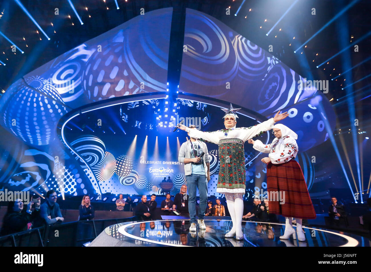 KYIV, UKRAINE - MAY 12, 2017: Verka Serduchka from Ukraine at the Grand ...