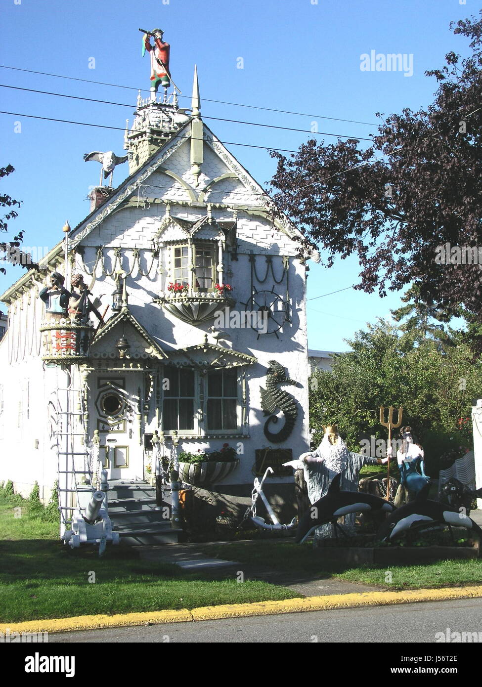 crazy maritime house facade Stock Photo - Alamy