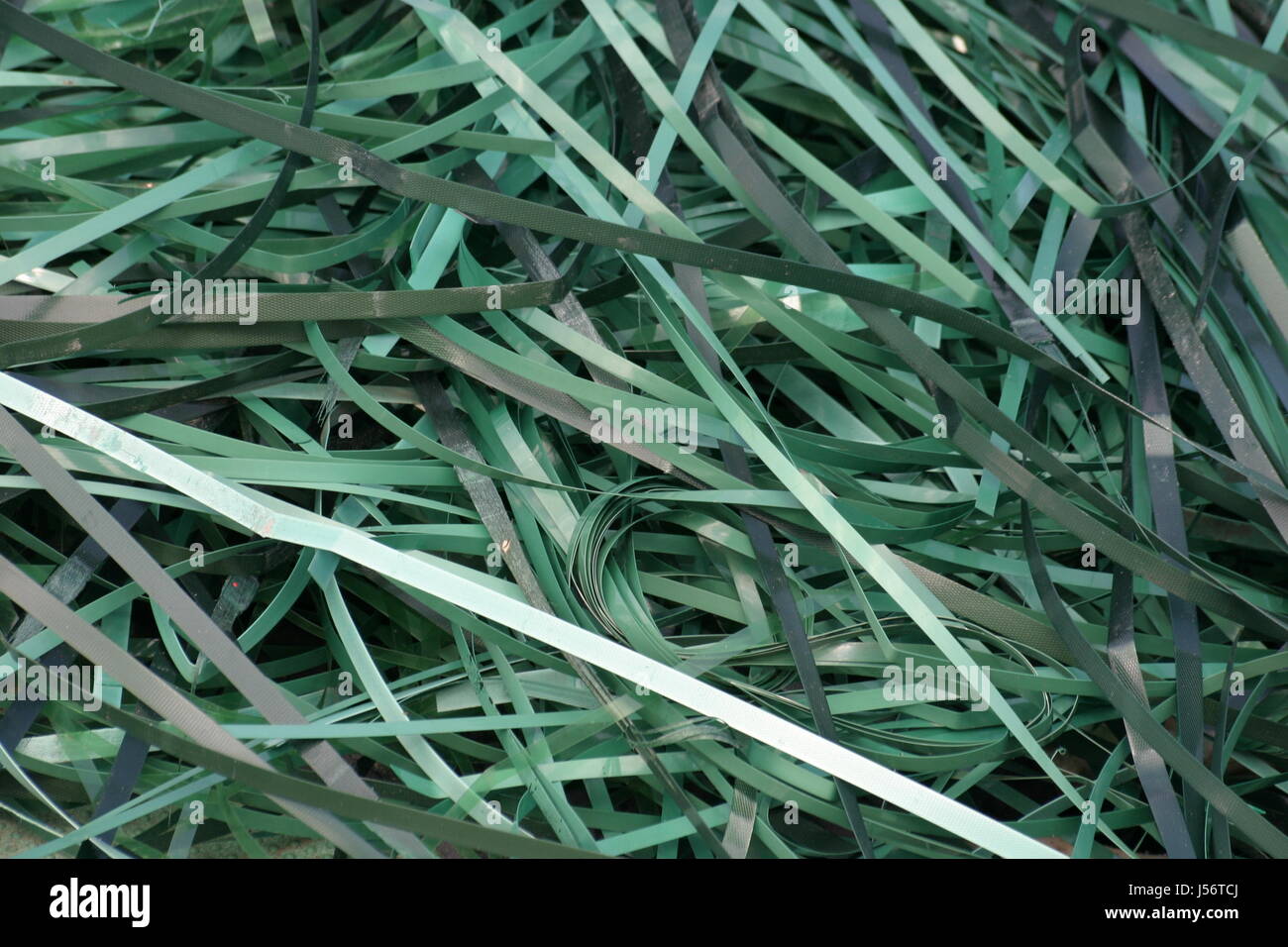 green trash mull refuse packing material packing packaging stripes ...