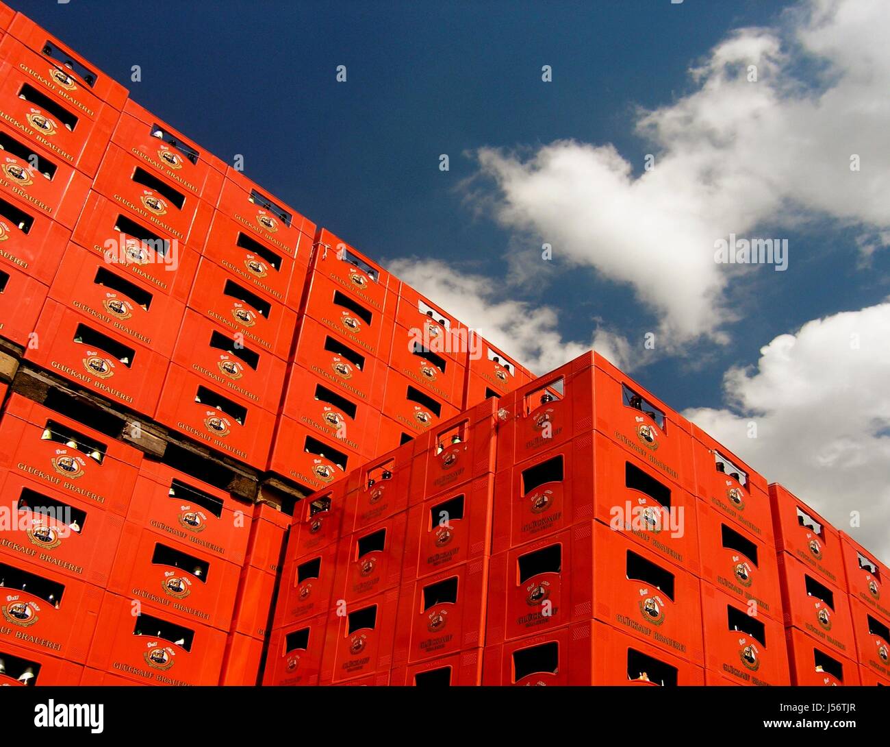 drink cloud beer bottle saxony stack chest bottles boxes brewery ...