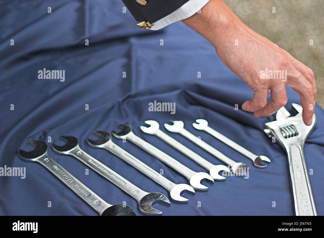 blue hand tool engineering management election choosing responsibility ...