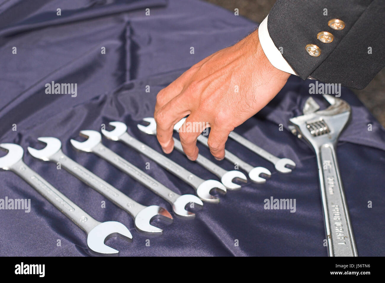 blue hand tool engineering management election choosing responsibility ...