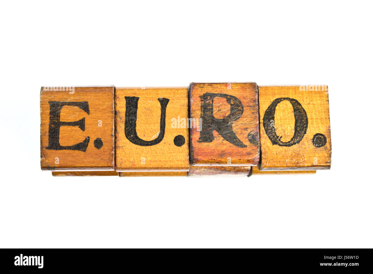 Wooden printing block Cut Out Stock Images & Pictures - Alamy