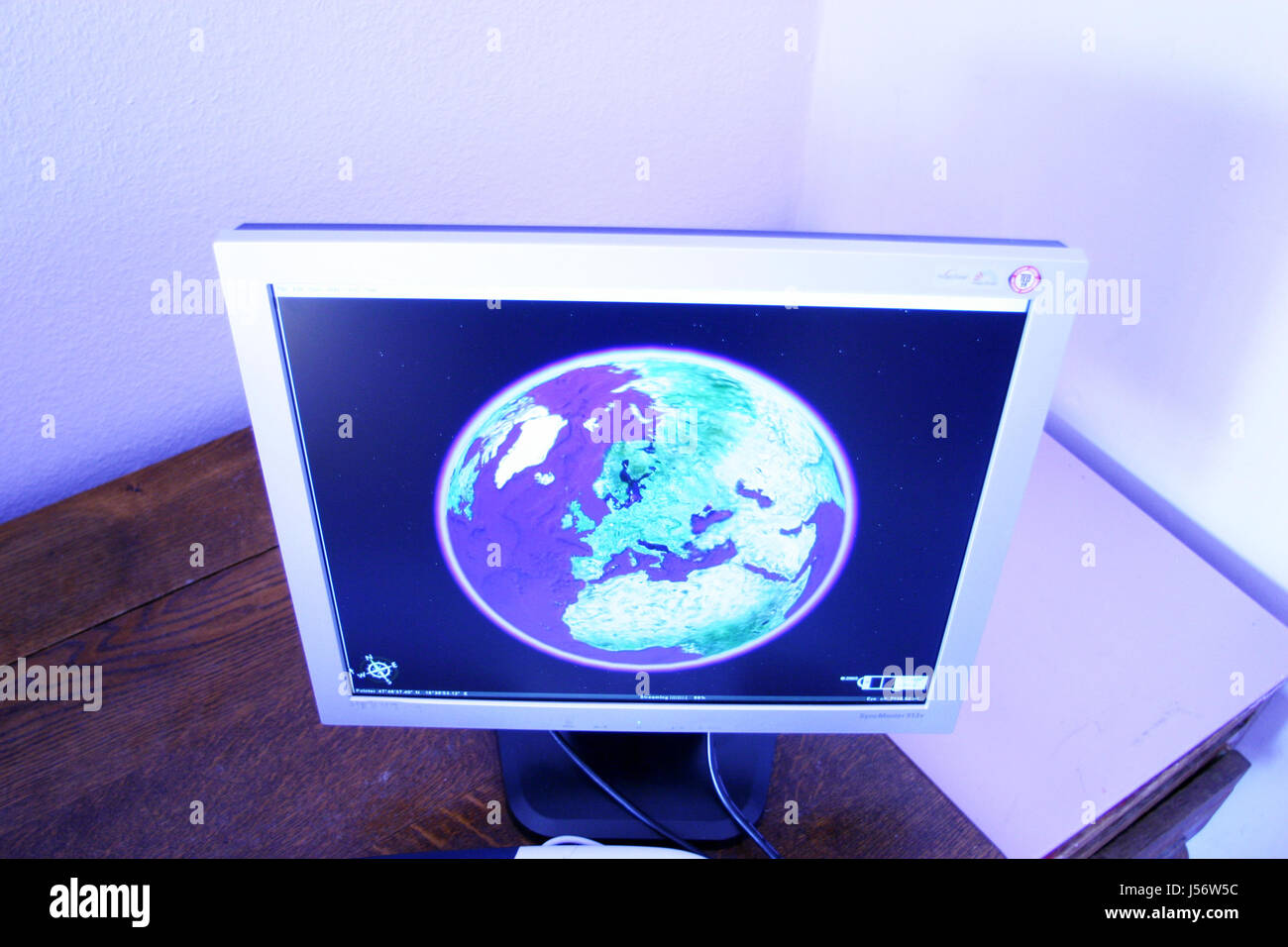 PC computers computer globe planet earth world worldwide global flat ...