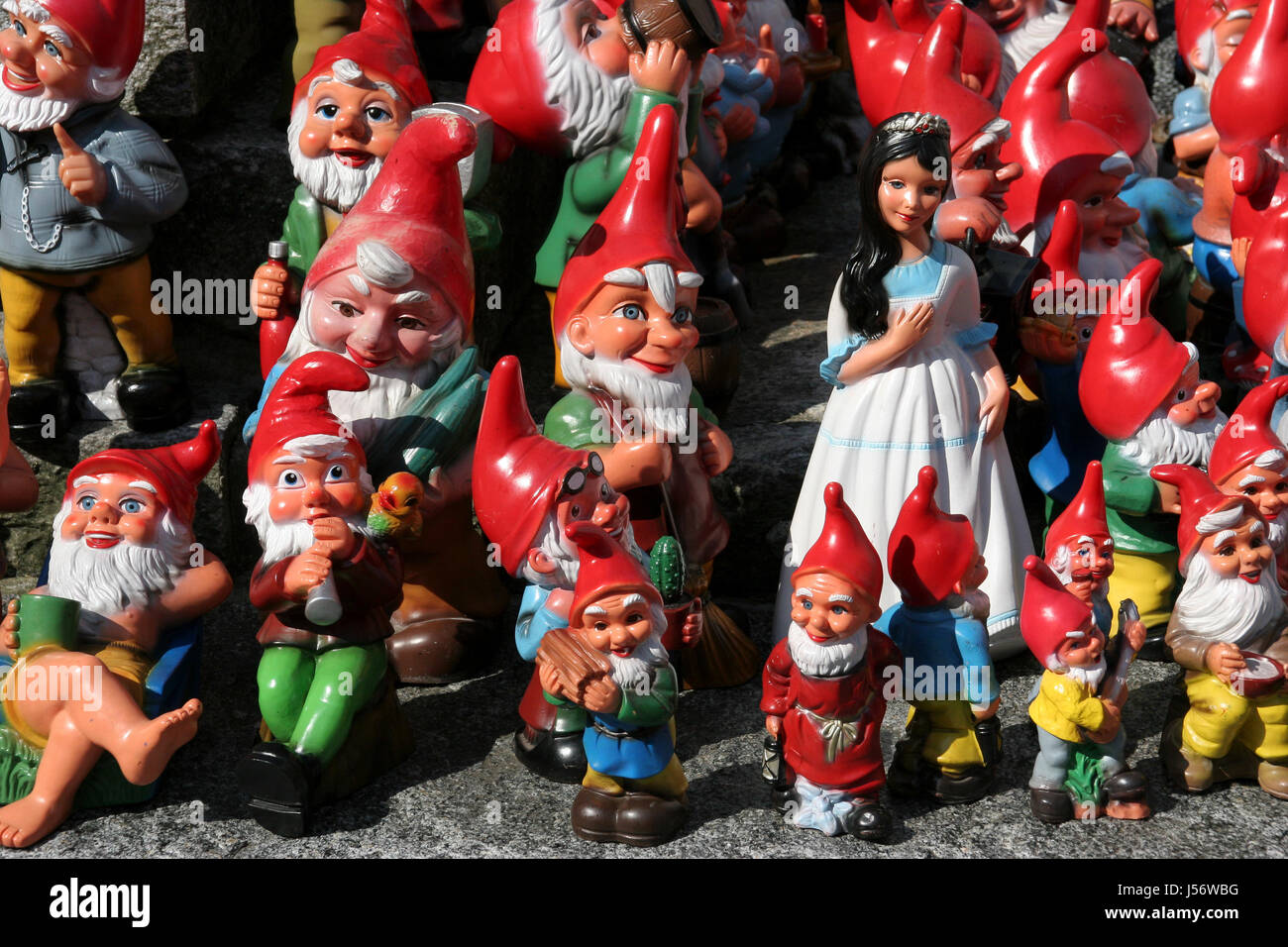 snow white and the dwarfs many Stock Photo - Alamy
