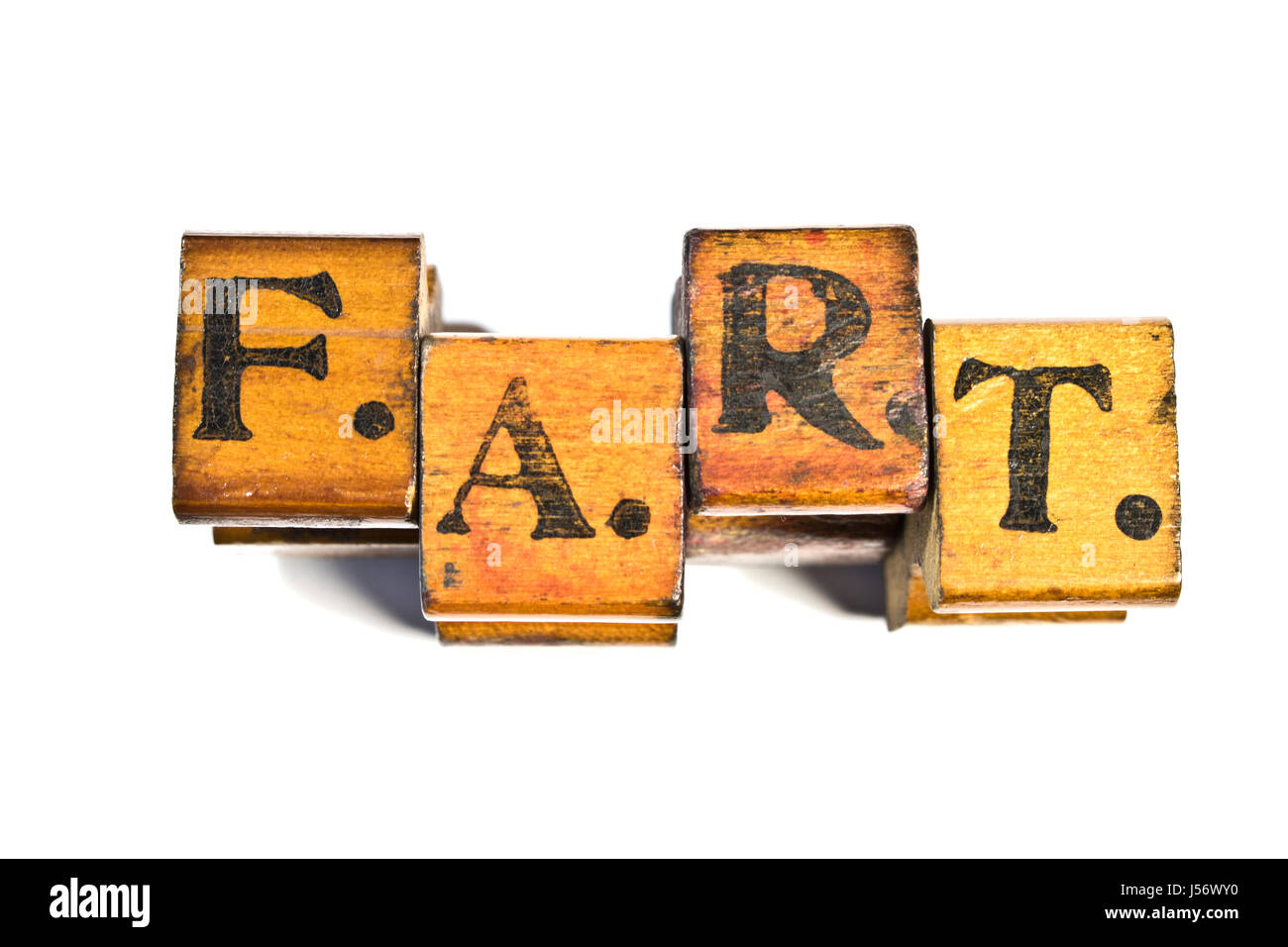 Fart Vintage Alphabet Font Wooden Block Prints Stock Photo - Alamy