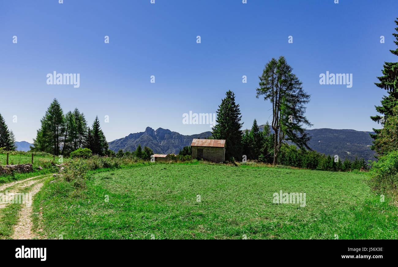 An Alpine Farm Stock Photo - Alamy