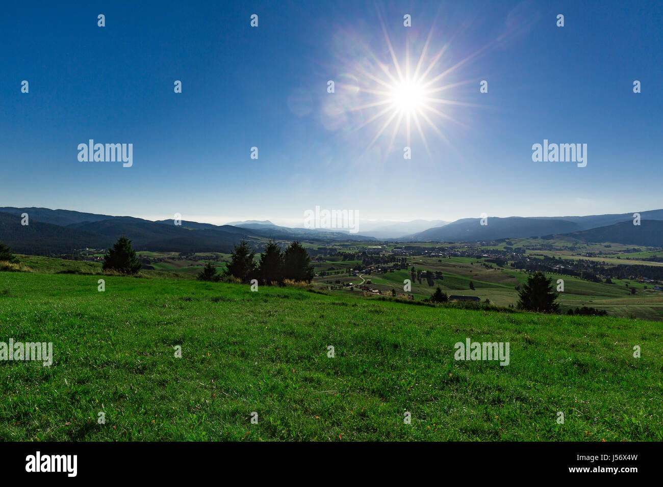 The Hills Of The Alps Stock Photo - Alamy