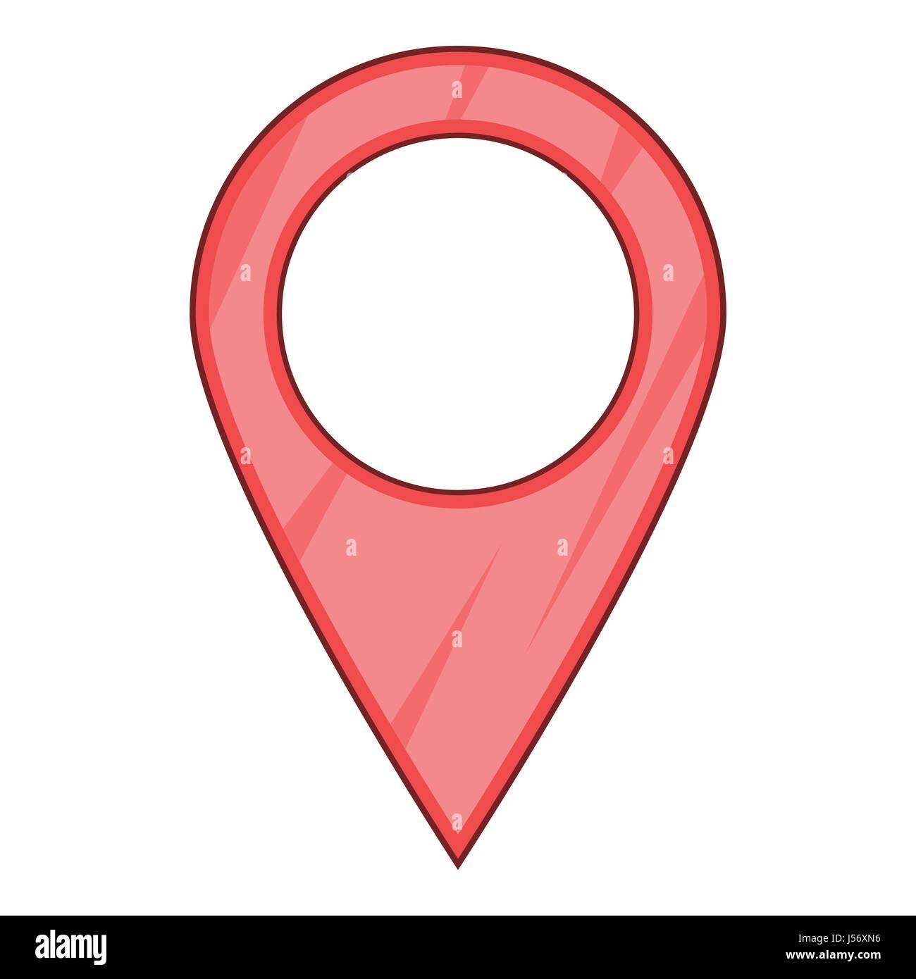 Map pointer pin icon, cartoon style Stock Vector Image & Art - Alamy