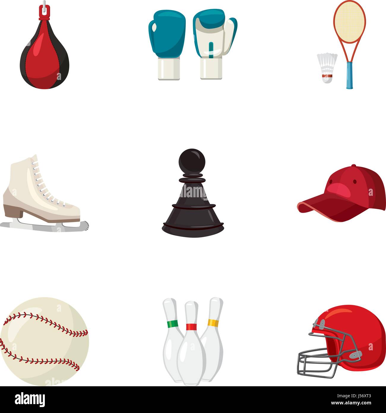 Sport icons set, cartoon style Stock Vector Image & Art - Alamy