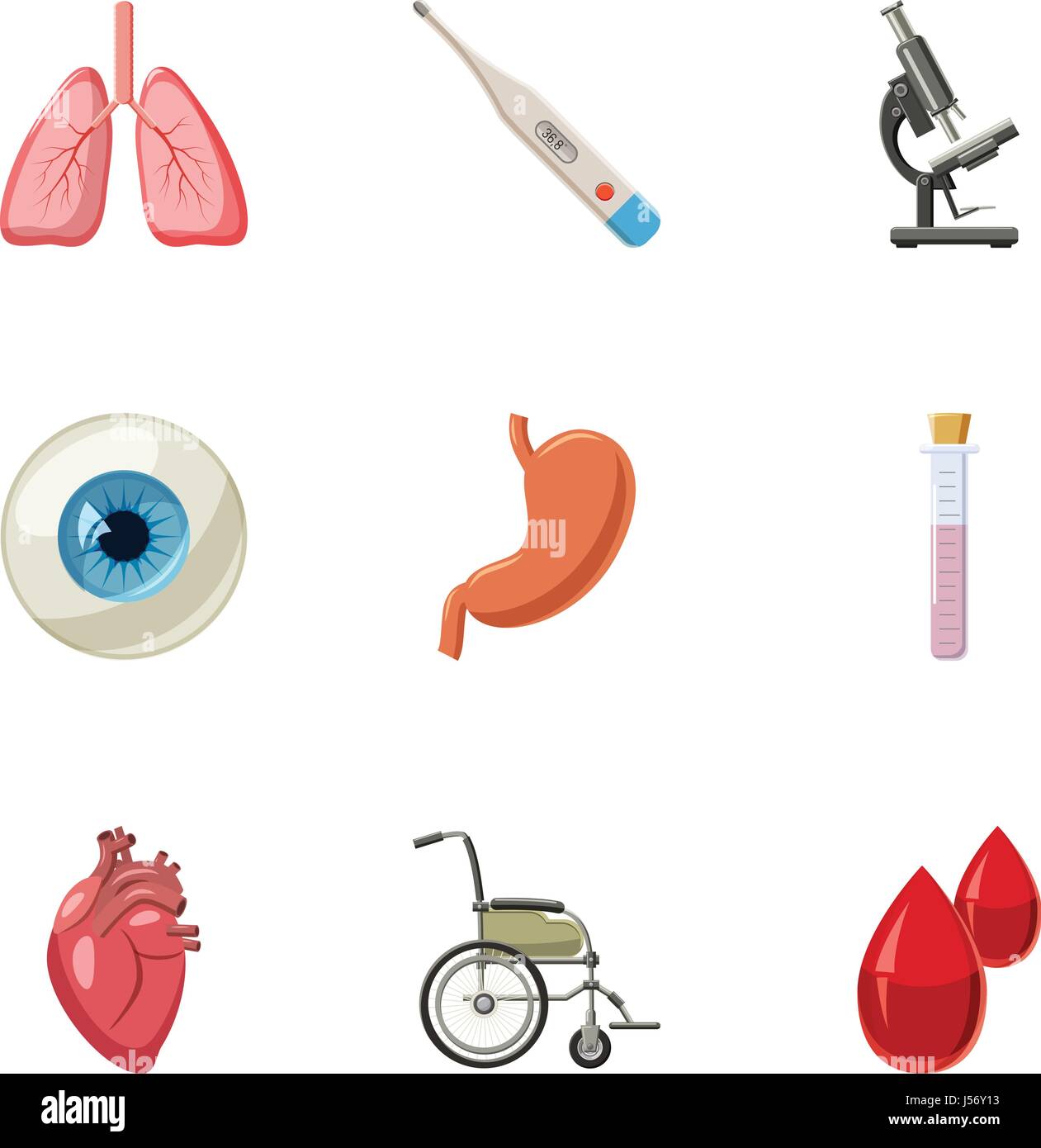 Healing icons set, cartoon style Stock Vector Image & Art - Alamy