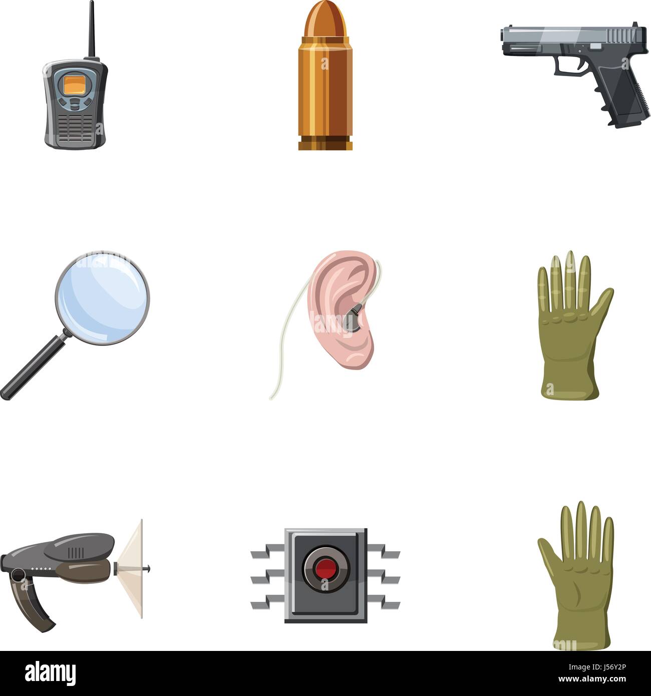 Police pointing radar gun Stock Vector Images - Alamy
