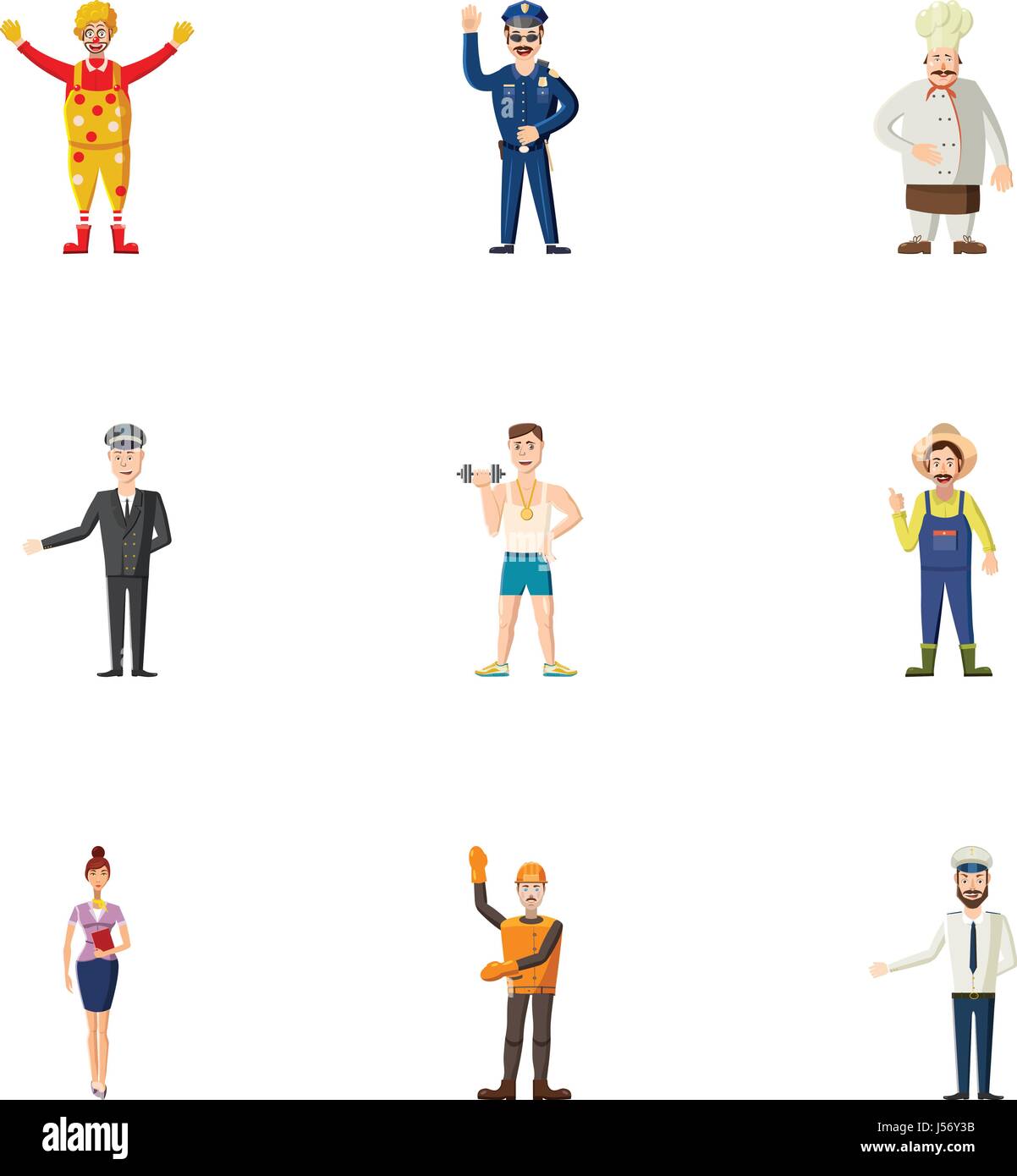 Cartoon illustration police officer idea hi-res stock photography and ...