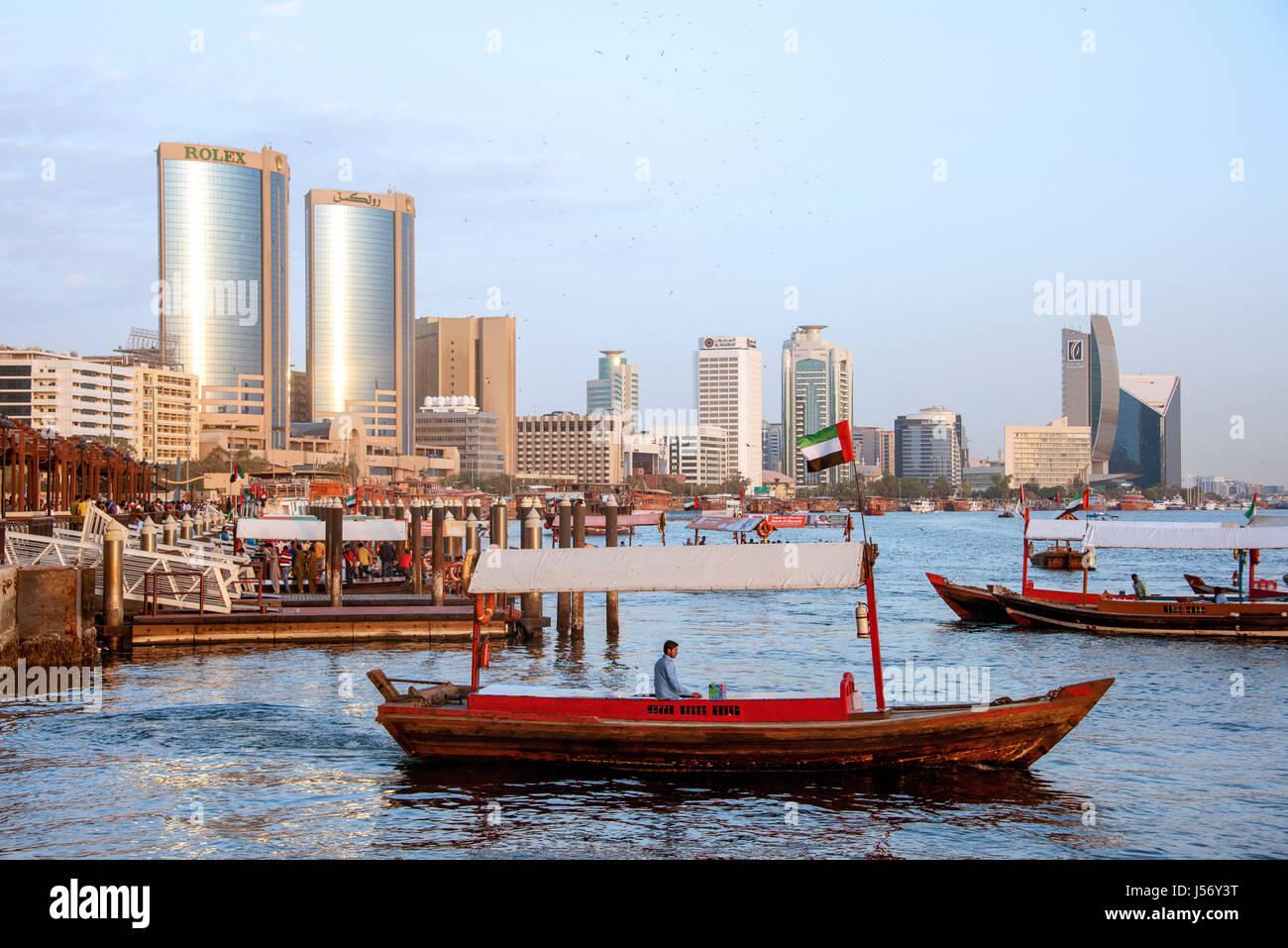 Dubai Creek View Stock Photo - Alamy