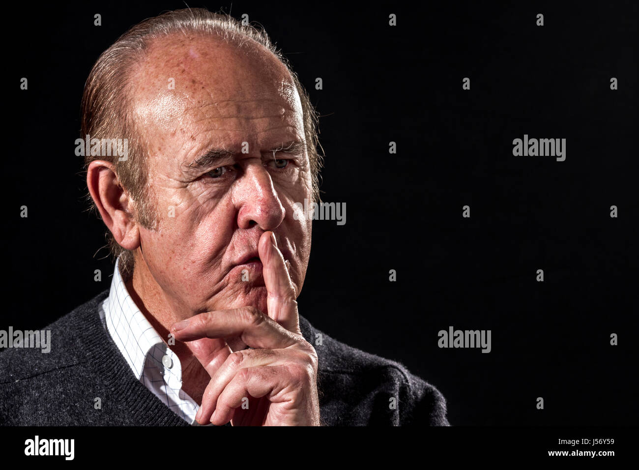 Black man eyes shut face hi-res stock photography and images - Alamy