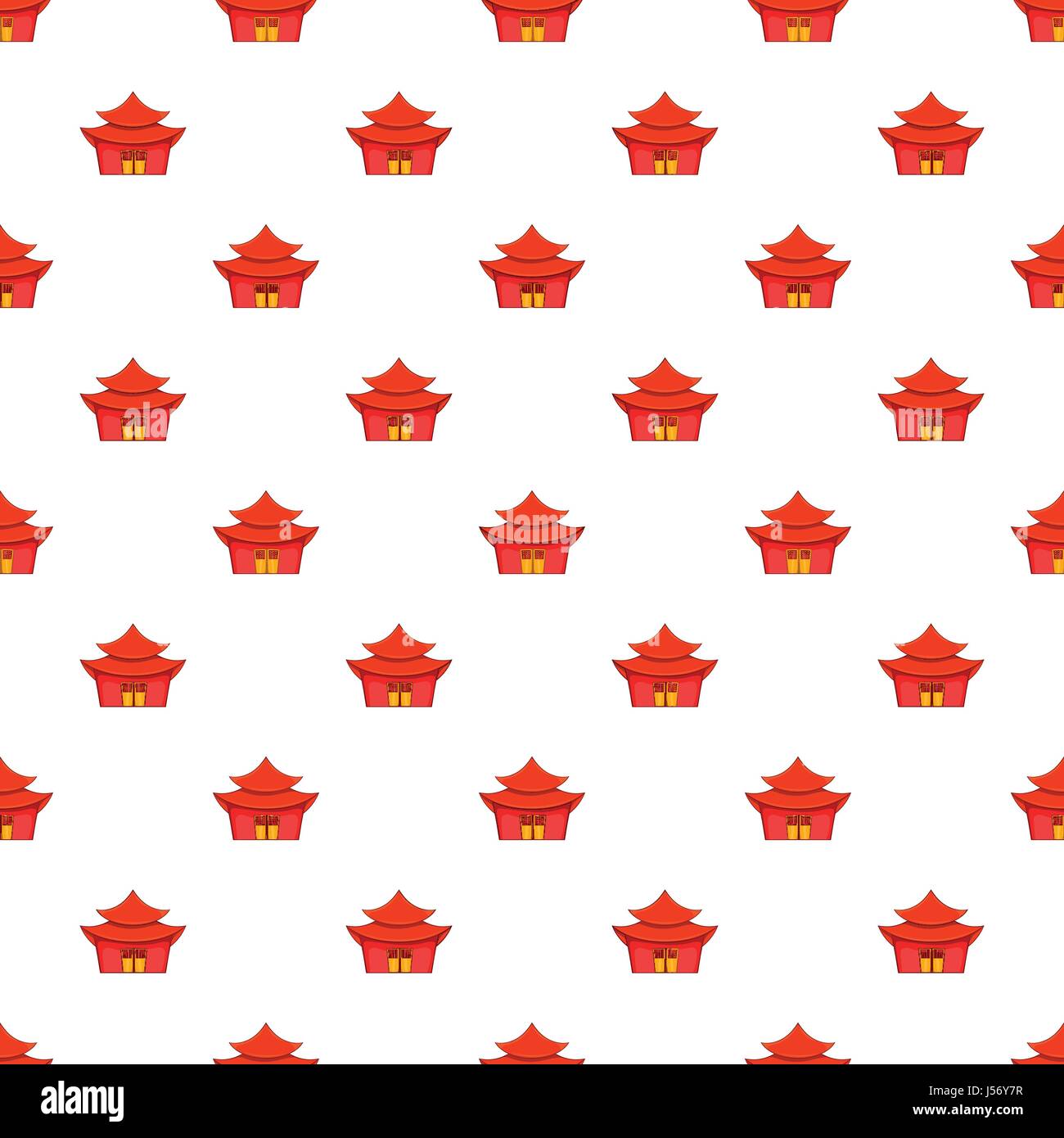 Temple pattern, cartoon style Stock Vector Image & Art - Alamy