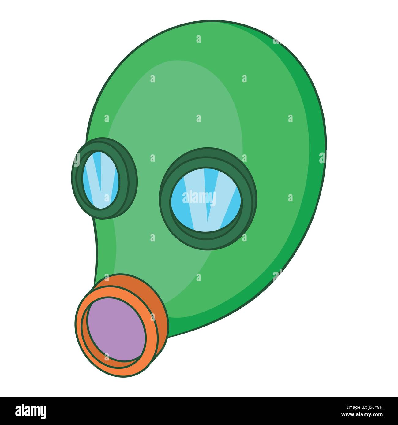 Gas mask icon, cartoon style Stock Vector Image & Art - Alamy