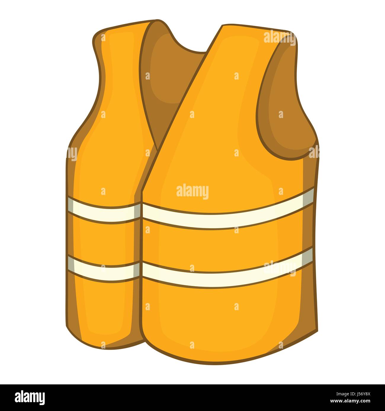 Reflective vest icon, cartoon style Stock Vector Image & Art - Alamy