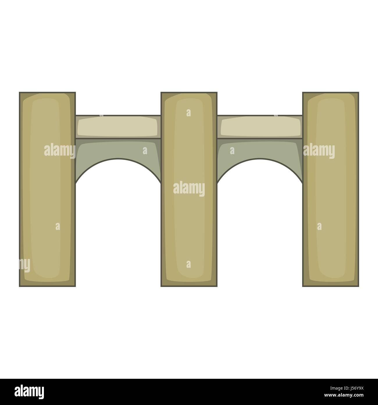 High arch bridge Stock Vector Images - Alamy