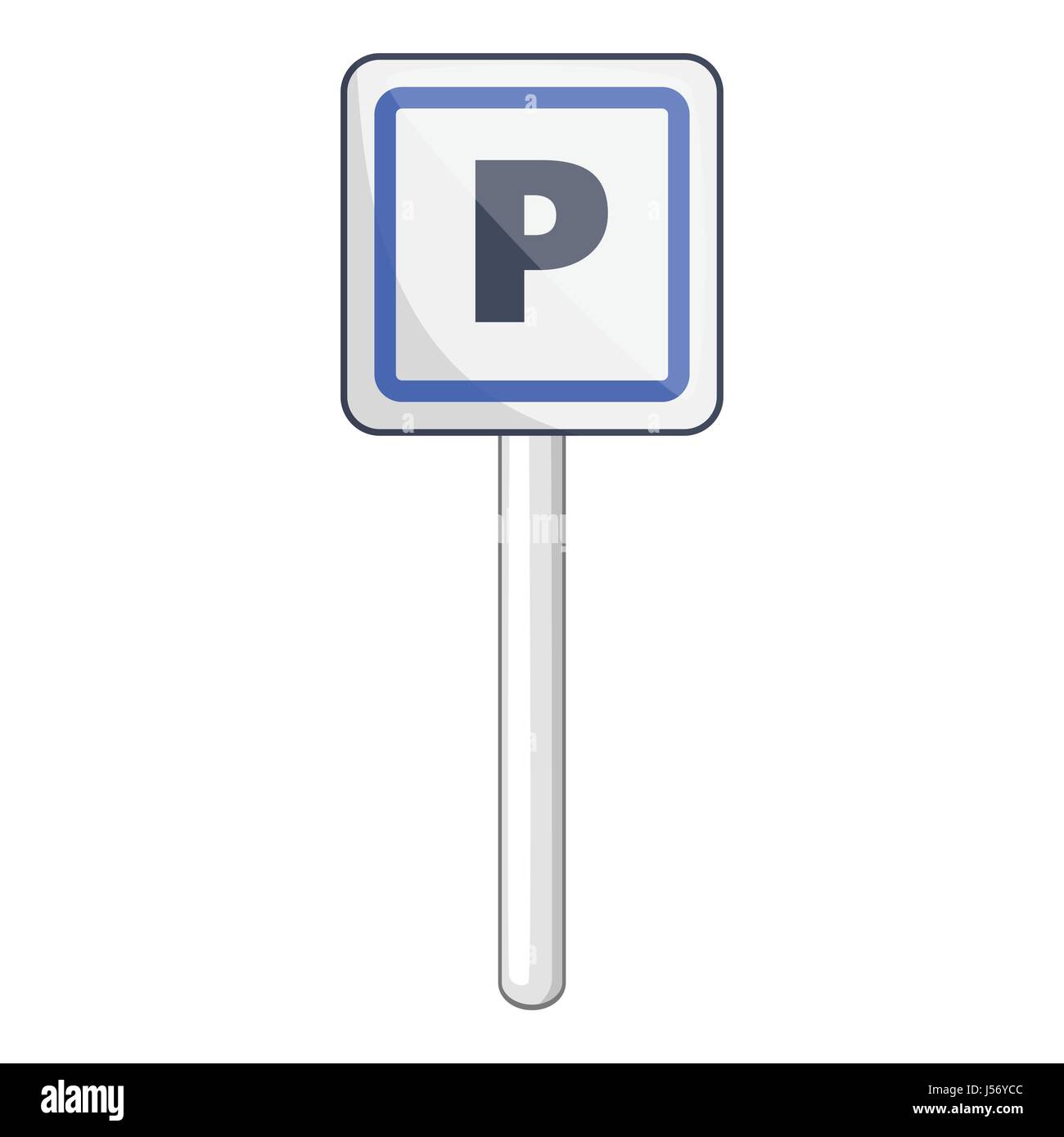 Parking sign icon, cartoon style Stock Vector Image & Art - Alamy